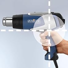Steinel Pistolet à air chaud HL 2020 E avec buse de réduction 9 mm - Décapeur thermique réglable ...