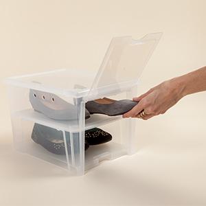 Amazon.com: IRIS Easy Access Women's Shoe Box, 1 Pack, Clear : Home ...