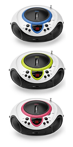 Lenco SCD-37 Radio AM/FM Portable avec Lecteur CD/mp3/wma Port USB Rose : Amazon.fr: High-Tech