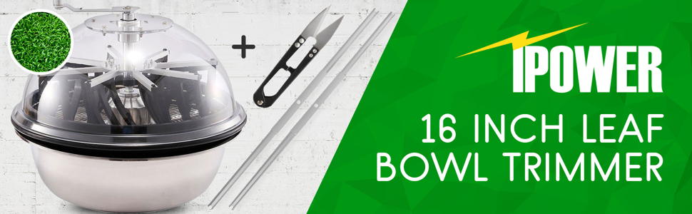 Amazon.com : iPower Bud Trimmer Leaf Bowl 16'' with Clear Visibility Dome, Sharp Stainless Steel ...