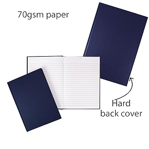 SUMMIT A4 Notebook Hardcover, Casebound, Lined, 192 Page, Pack of 5: Amazon.co.uk: Office Products