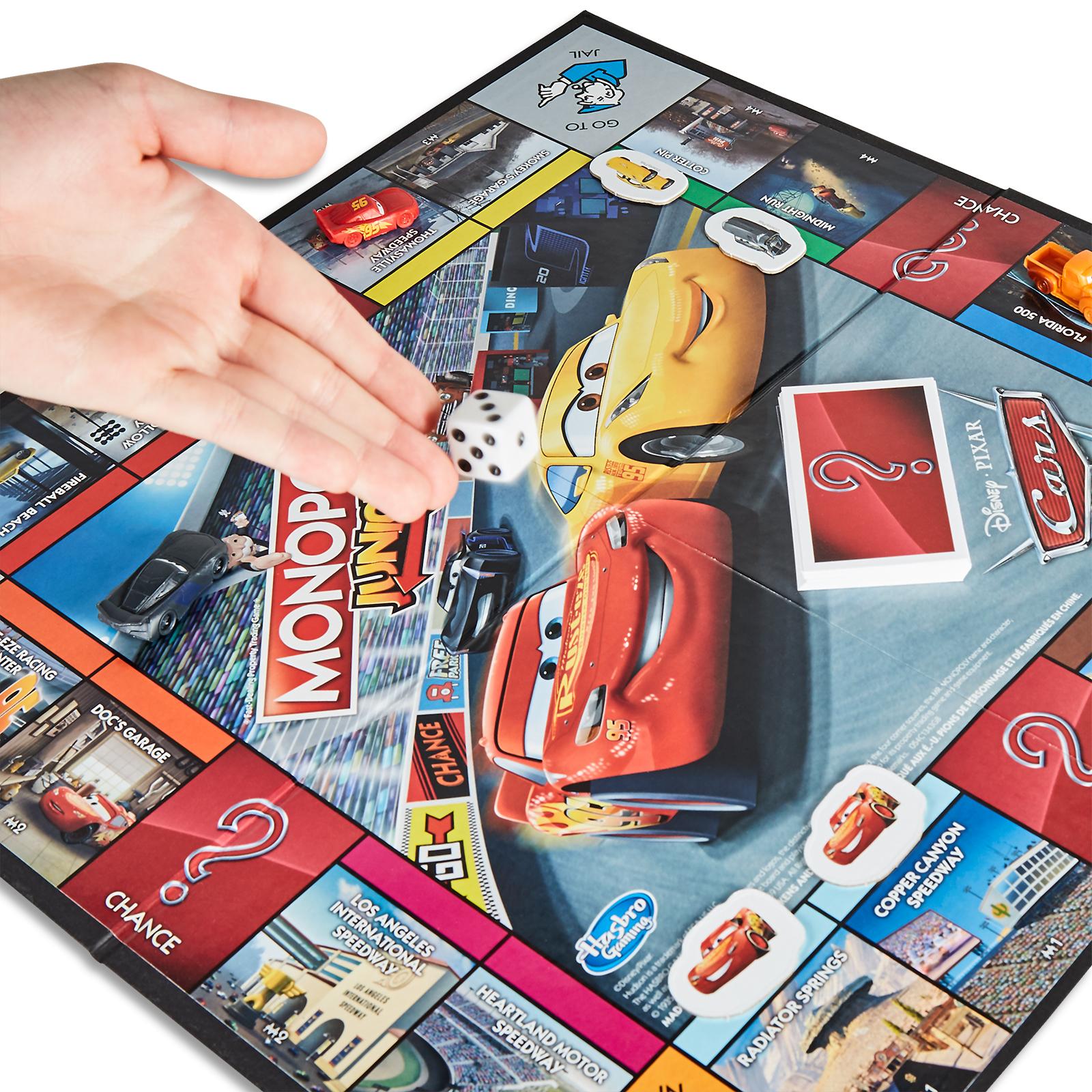 Monopoly Junior - Disney Pixar Cars 3 Edition - Kids Board Game: Amazon ...