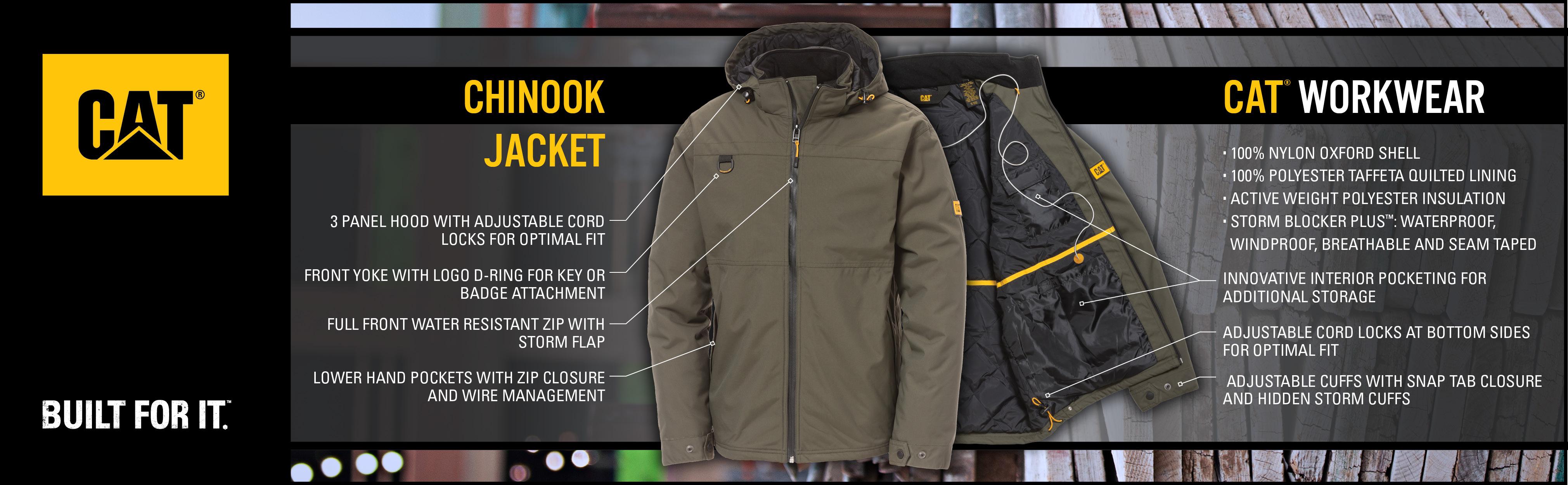Amazon.com: Caterpillar Men's Chinook Waterproof Jacket: Clothing