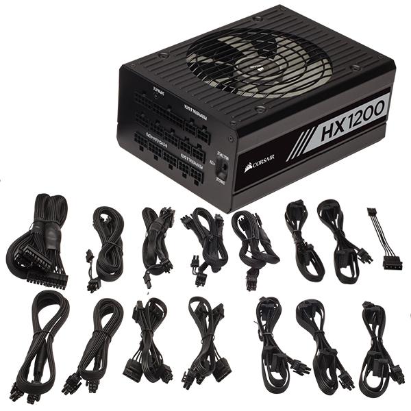 Corsair HX Series, HX1200, 1200 Watt, 80+ Platinum Certified, Fully ...