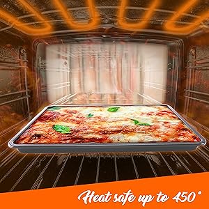 Nutrichef Nonstick Cookie Sheet Baking Pan - 2-Pc. Professional Quality ...