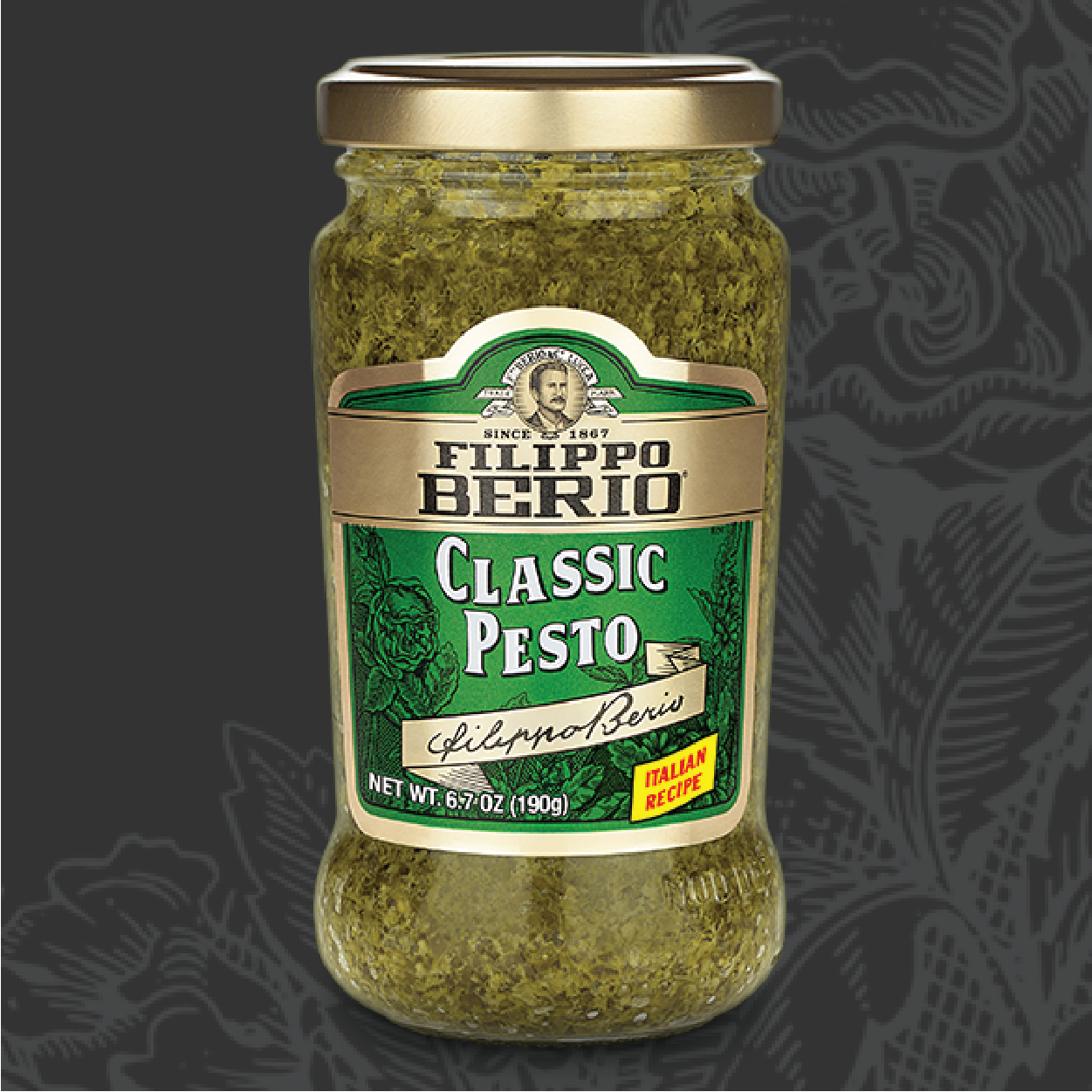 Filippo Berio Classic Basil Pesto, 6.7 Ounce: Amazon.com: Grocery ...