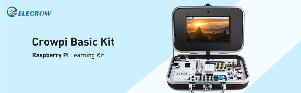 Amazon.com: ELECROW CrowPi Raspberry Pi 4 3b 3b+ Sensor Kit for ...