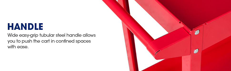 TCE APTC304U Torin Steel Tool Service Push Cart with 2 Shelves and 150 lb Capacity, Red : Amazon ...