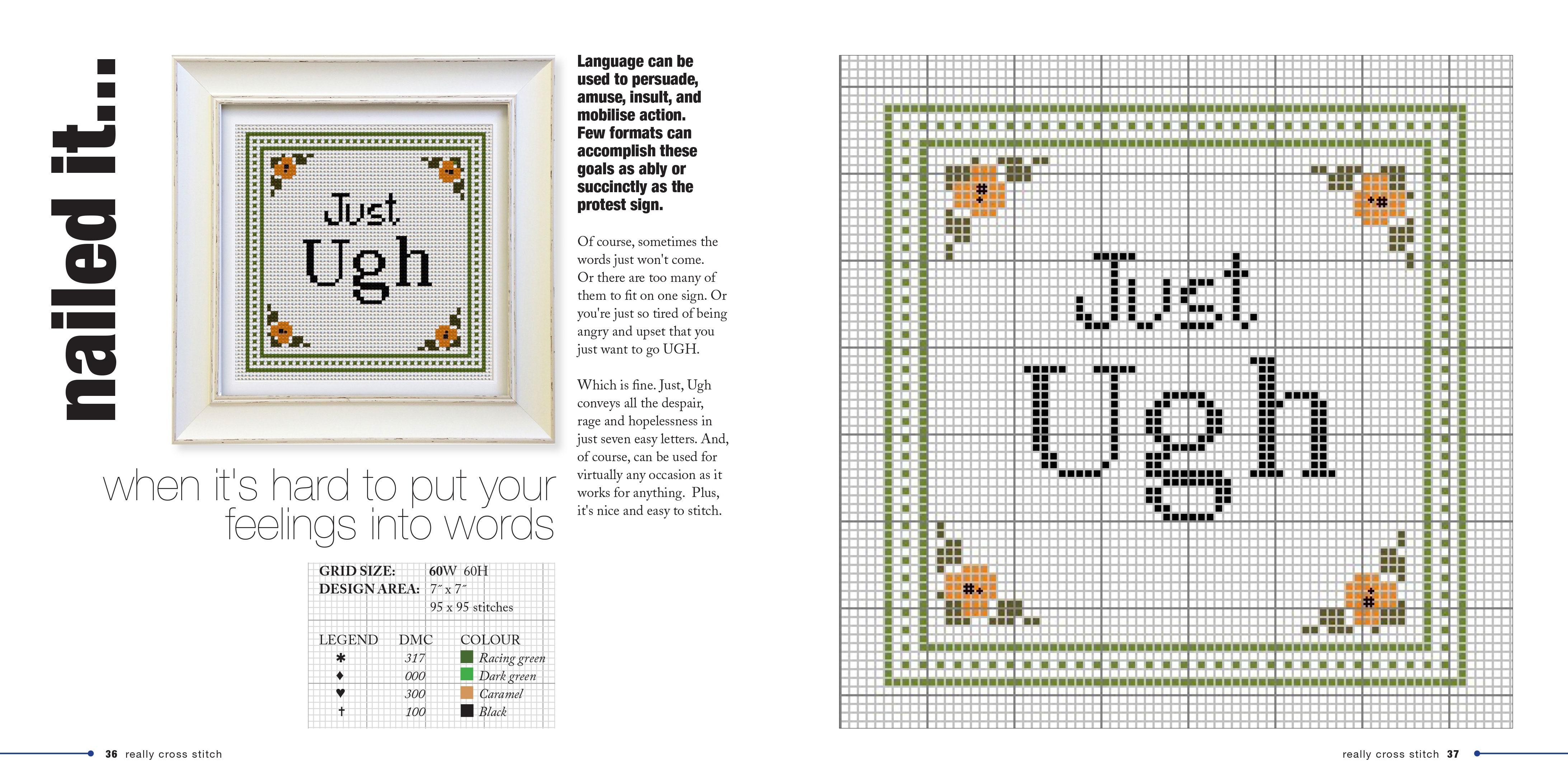 Really Cross Stitch: For when you just want to stab something a lot ...