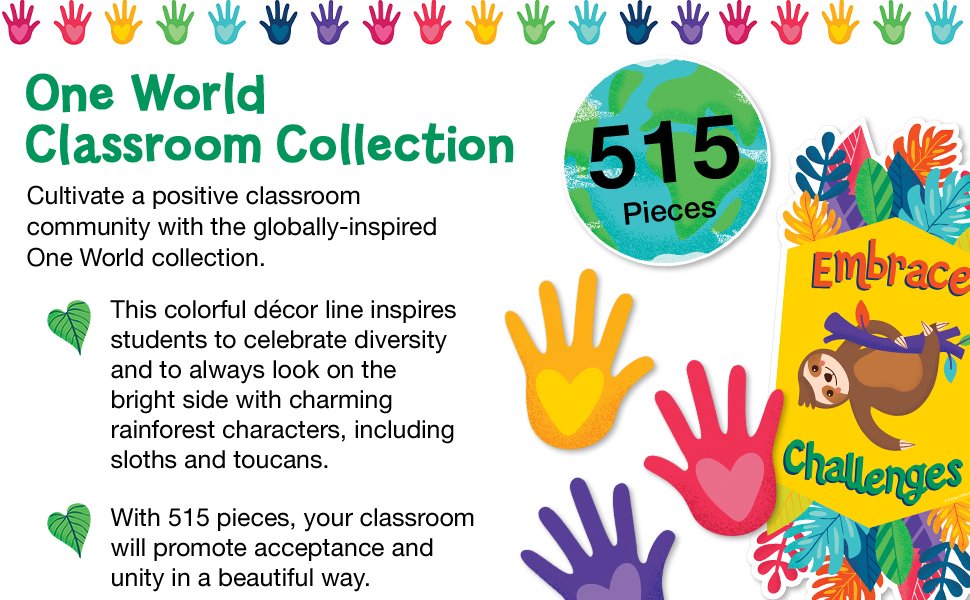 Amazon.com: Carson-Dellosa One World Social Distancing Classroom ...