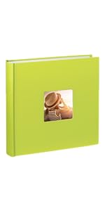 Hama Album Photo Fine Art (Format 30 x 30 cm, 100 Pages Noires, sans Spirale) Craie, Gris ...