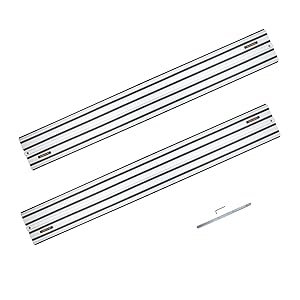 POWERTEC 71505 - Juego de unión de riel guía de 110 pulgadas para sierras DeWalt incluye rieles ...