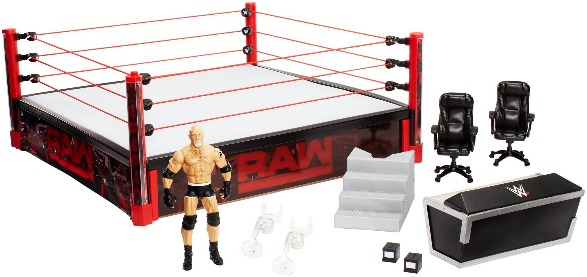 Amazon.com: WWE Elite Collection Raw Main Event Ring Playset: Toys & Games