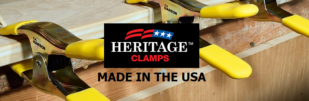 C.H. Hanson 64011 Made in USA Spring Clamp w/Rubber Tips, 1 inch ...