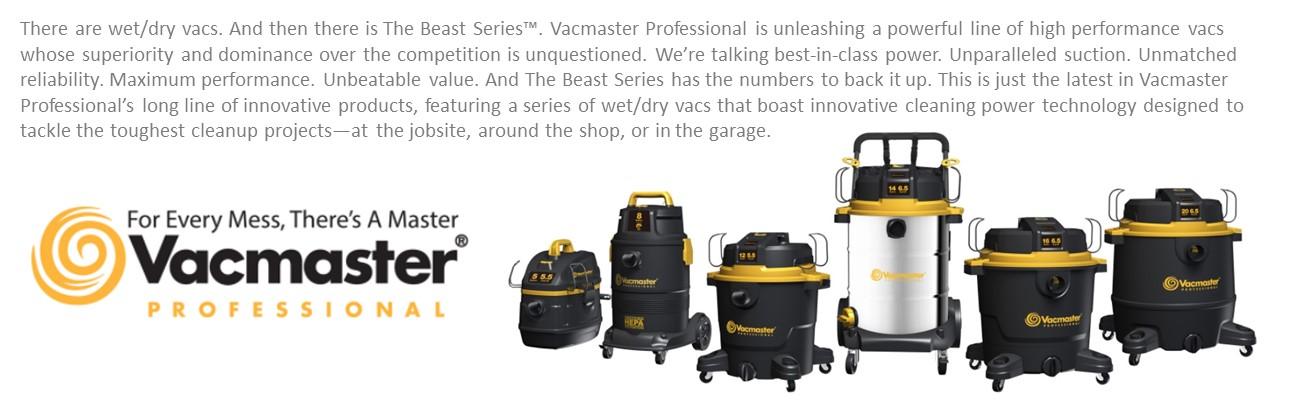 Vacmaster Professional - Professional Wet/Dry Vac, 5 Gallon, Beast ...