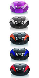 Lenco SCD-37 Radio AM/FM Portable avec Lecteur CD/mp3/wma Port USB Rose : Amazon.fr: High-Tech