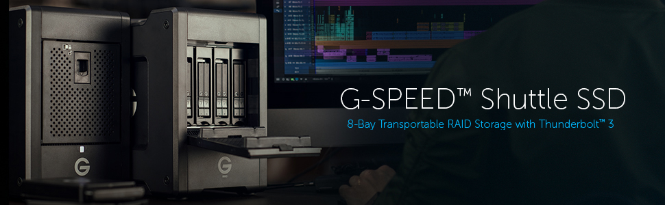 G-Technology 8TB G-Speed Shuttle SSD with Thunderbolt 3 - Transportable ...