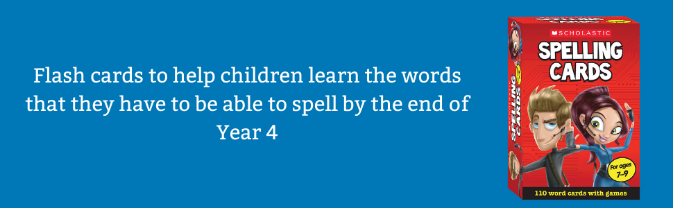 110 Spelling Flash Cards for ages 7-9 (Years 3-4) including spelling ...