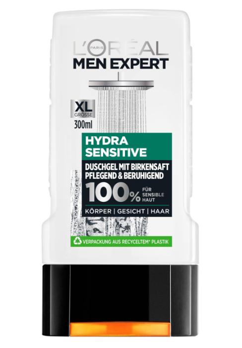L'Oréal Paris Men Expert 5in1 Duschgel für Männer, Zur Reinigung von Körper, Haar und Gesicht ...