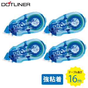 Amazon | コクヨ テープのり のり ドットライナー 強粘着 つめ替え 4個 タ-D400-08X4-L1 | テープのり | 文房具・オフィス用品