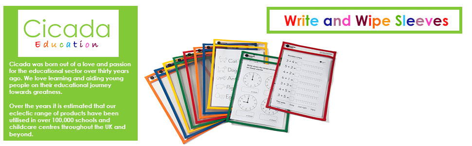 Write and Wipe A4 Plastic Sleeves (Pack of 10) : Amazon.co.uk: Toys & Games