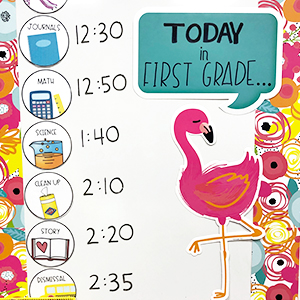 Amazon.com: Schoolgirl Style Simply Stylish Tropical 36-Piece Flamingo ...