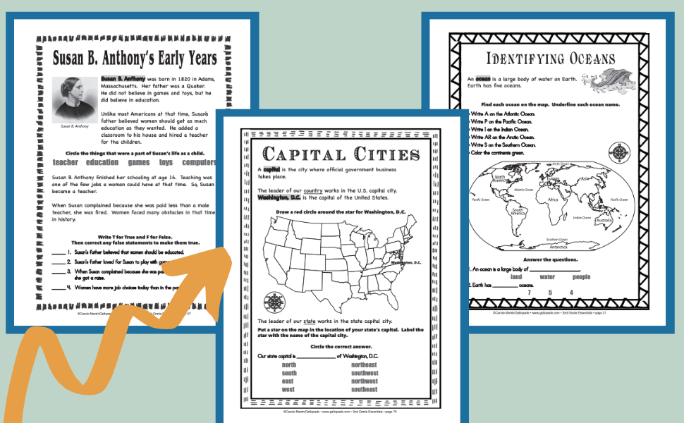 Amazon.com: Gallopade First Grade Essentials for Social Studies ...