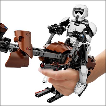 LEGO Star Wars Scout Trooper & Speeder Bike 75532 Building Kit ...