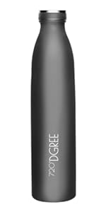 720°DGREE Gourde INOX noLimit - 410ml, 530ml, 710ml, 950ml, 1200ml | Bouteille Isotherme sans ...