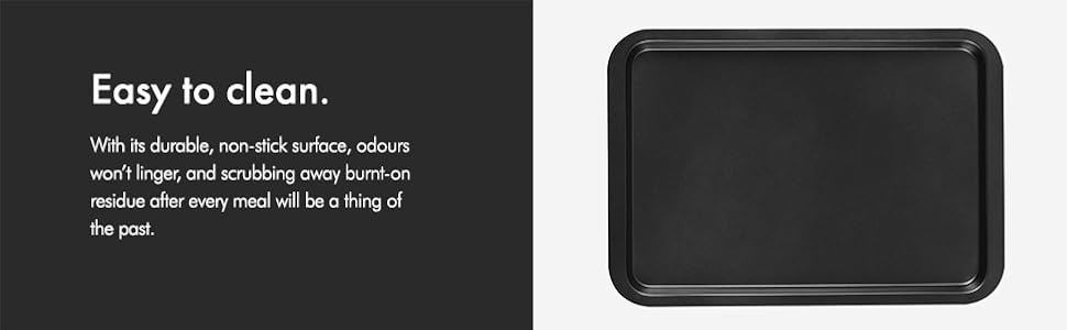 VonShef Baking Tray Set of 3 - Non-Stick Carbon Steel Oven Trays for ...