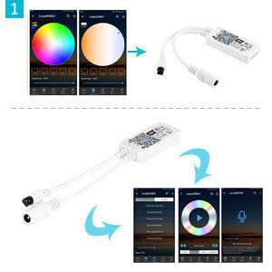 Simfonio Smart WiFi LED Controller - Strip Lights Compatible With Alexa ...