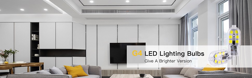 ELINKUME G4 LED Lampen 2W Kein Flackern LED Leuchtmittel Kaltweiß 12V 180LM AC/DC SMD 2835 6000K ...