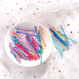 Amazon | shefun ヘアピン 髪 ピン セット 髪束ね 前髪 ヘアアレンジ ヘアクリップ 黒 ゴールドカラーピン 可愛い レディース 女の子 50枚入りJP146 (カラー(S2 ...