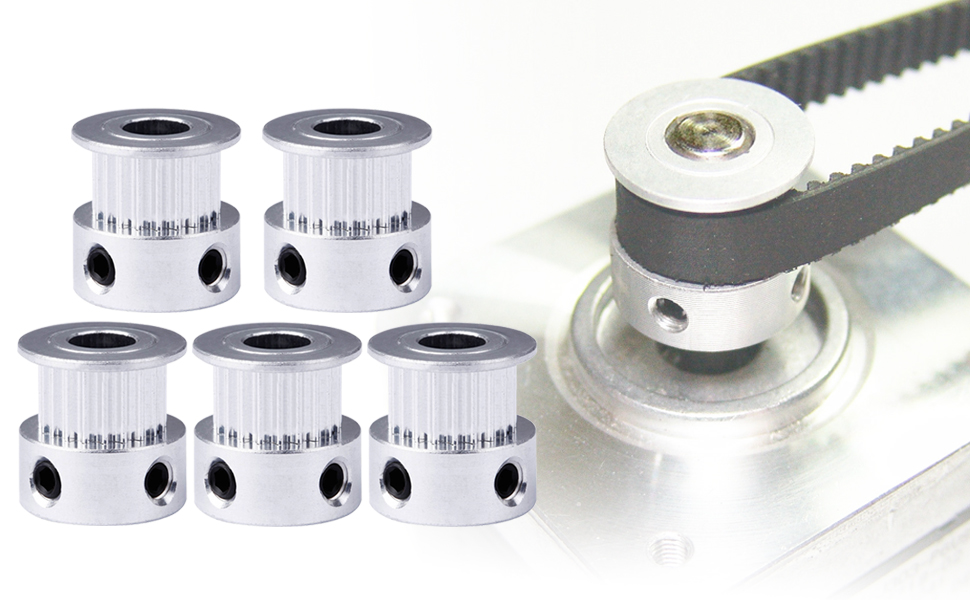 Amazon.co.jp: Saipor GT2-20歯 タイミングベルトプーリー アルミギアホイール 6.35mmボア 6mm幅 3Dプリンター用 (5個) : 産業・研究開発用品