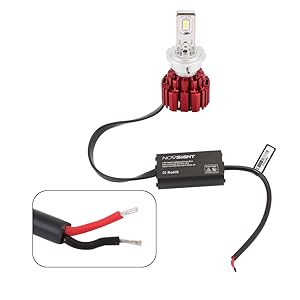 Amazon | NOVSIGHT D1/D2/D3/D4 S/R LEDヘッドライト車検対応 40w~43wx2 6800lmx2 6000K ホウイト DC11-30V ハイパワーチップ ...