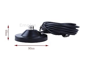 Amazon | Empire マグネット基台 MJ-BNCP MJ-BNC-P マグネット 基台 マグネット ベース 簡単取付け 簡単取り外し 吸盤付き モービル用 ハンディ機用 BNC型 ...