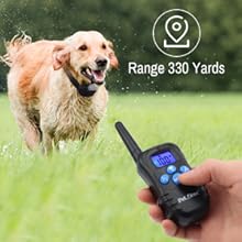 Petrainer PET998DRB1 Dog Training Collar Rechargeable and Rainproof 330 yd Remote Dog Training ...