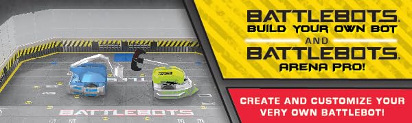 HEXBUG BattleBots Arena Pro, Remote Control Robot Toys for Kids with Over 100 Configurations ...
