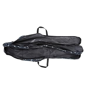 Lixada Portable Folding Fishing Rod Carrier Canvas Fishing Pole Tools Storage Bag Case Fishing ...