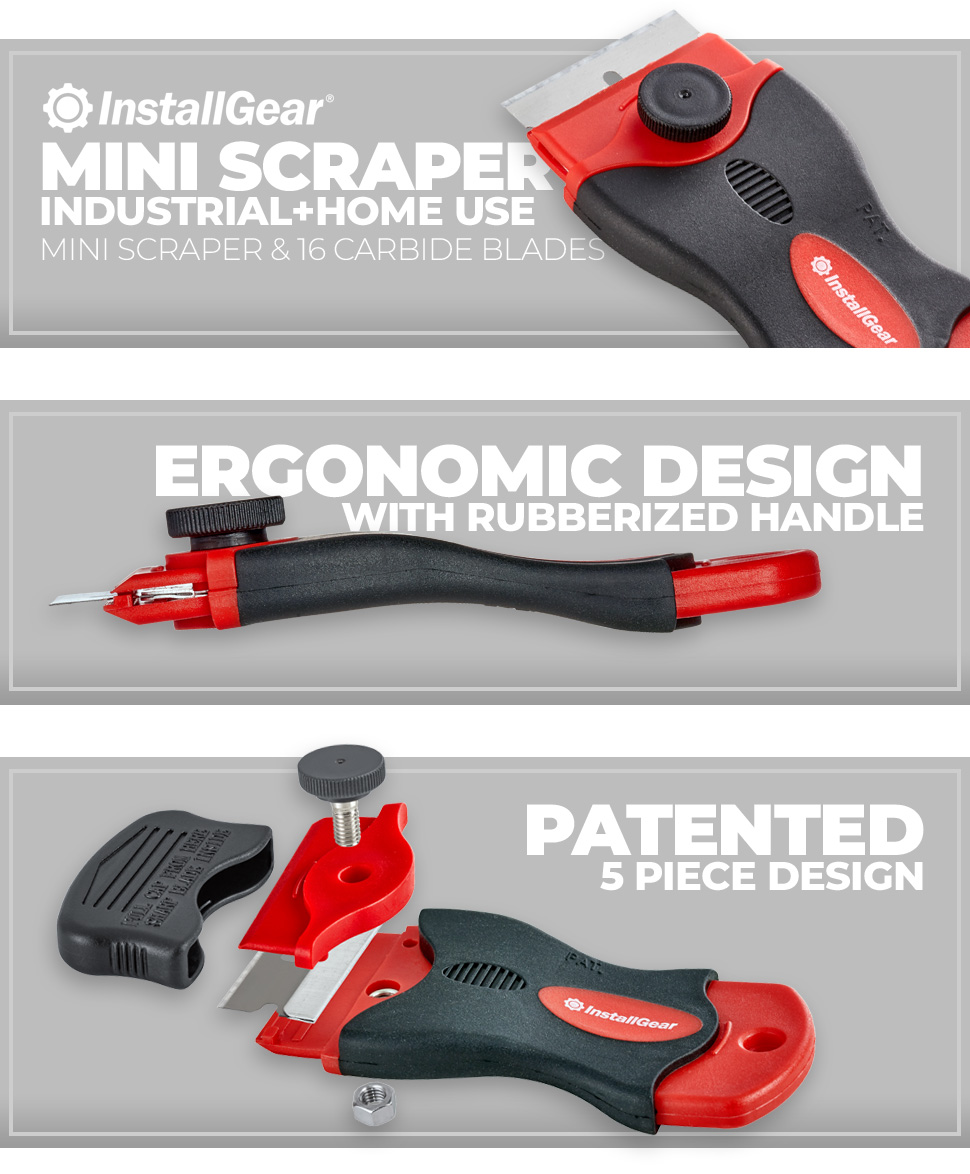 Amazon.com: InstallGear Mini Razor Scraper with 16 Blades: Kitchen & Dining