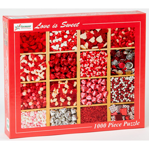 Amazon.com: Love is Sweet Jigsaw Puzzle 1000 Puzzle (Candy Collage ...