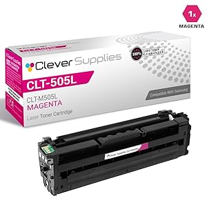 Amazon.com: CS Replacement Toner Cartridge Compatible with Samsung CLT-505L CLT-M505L Magenta ...
