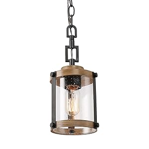 LOG BARN Pendant Lighting for Kitchen Island, Farmhouse Mini Chandelier ...