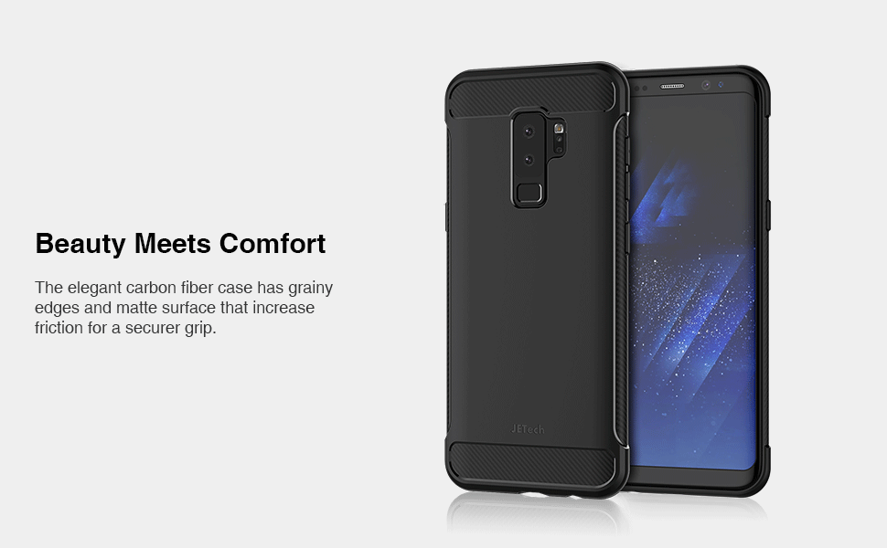 JETech Slim Fit Case Compatible with Samsung Galaxy S9 Plus, Thin Phone Cover with Shock ...