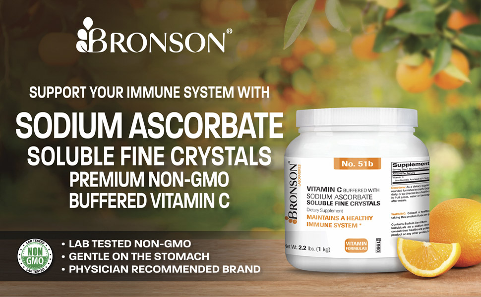 Amazon.com: Buffered Vitamin C Powder Ascorbic Acid Buffered with Sodium Ascorbate Soluble Fine ...