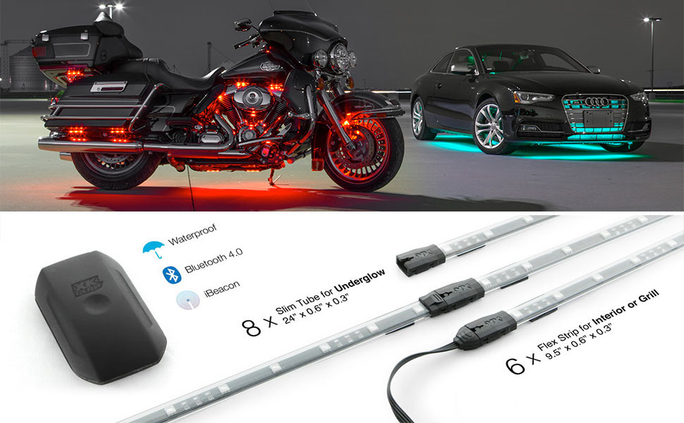 Amazon.com: XKGLOW KS-CAR-ADVANCE LED Light Strips & Kit : Automotive