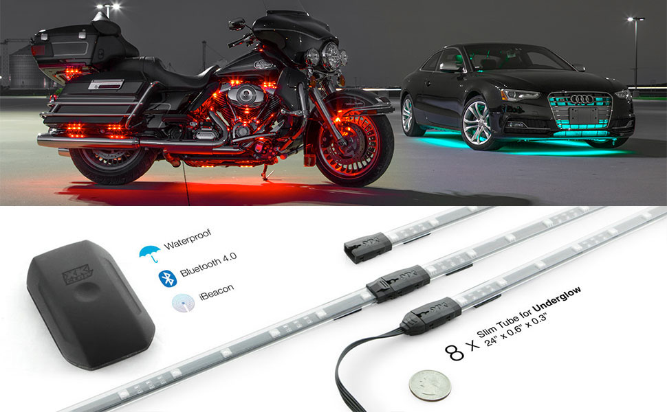 Amazon.com: XKGLOW chrome App Control Car Standard LED Accent Light Kit - Under Glow : Automotive