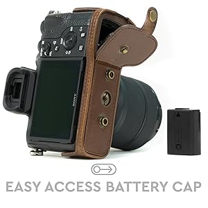 Amazon.com : MegaGear Sony Alpha A7S II, A7R II, A7 II (28-70mm) Ever Ready Leather Camera Case ...
