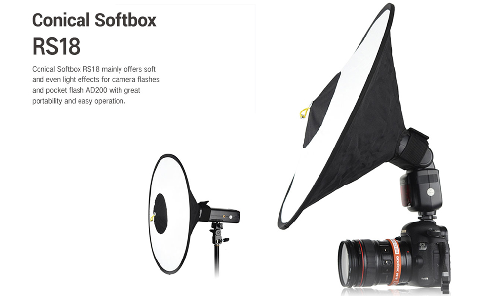 Amazon.com : Godox Camera Flash Bounce Diffuser Light Softbox for all ...