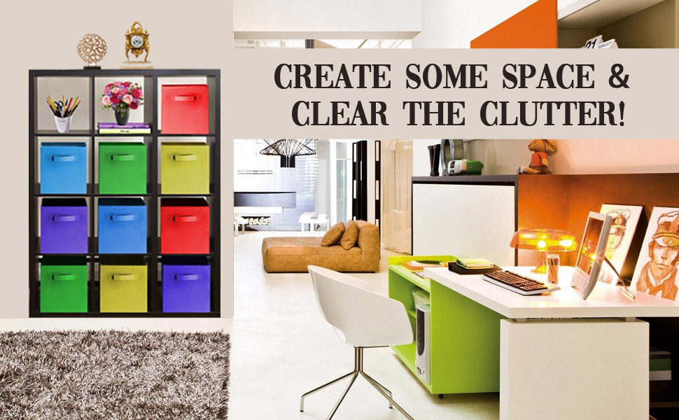 Amazon.com - [10-Pack,Assorted Colors] Durable Storage Bins, Containers ...